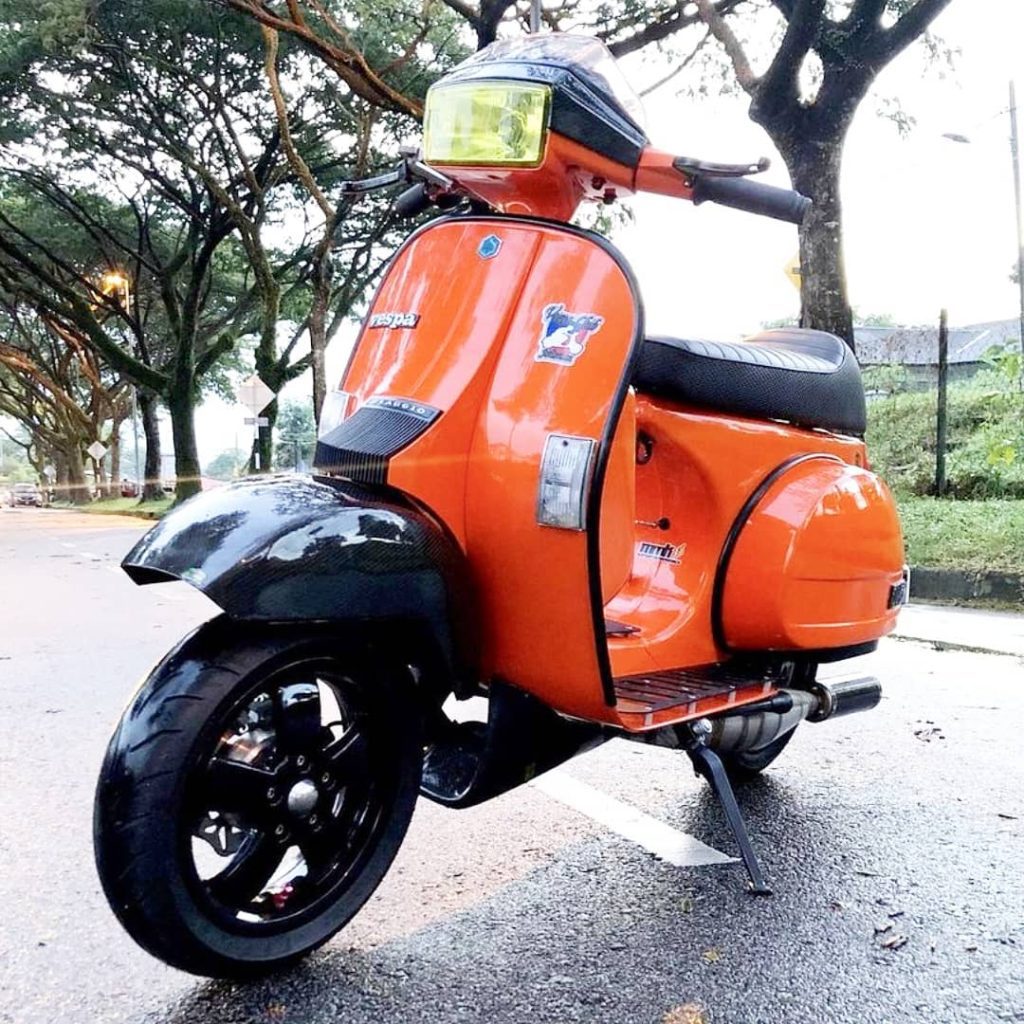 Orange Vespa excel t5 custom modified Order Vespa genuine wheel from official – Vespa PX